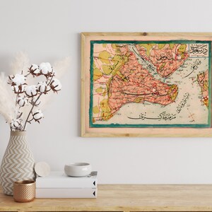 Turkish Art, Map of Istanbul, Ottoman, Ottoman Art, Ottoman Map ...