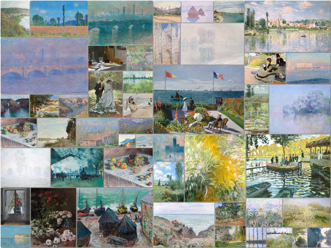 Vintage Monet Poster Mega Bundle 180 Claude Monet Prints - Etsy
