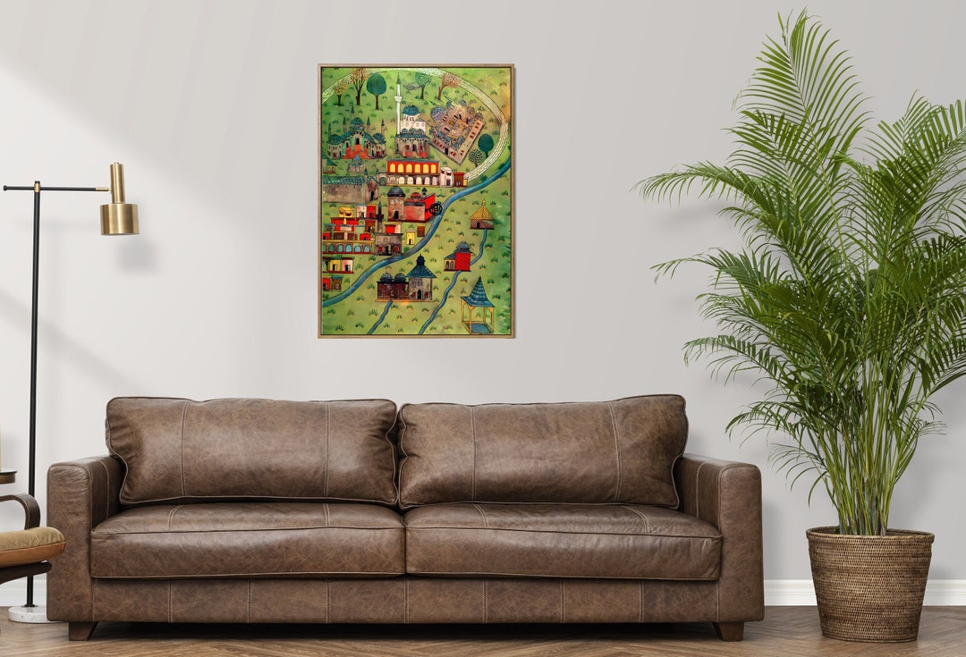 Turkish Art Print, Ottoman Art, Matrakci Nasuh, Ottoman Print, Ottoman ...