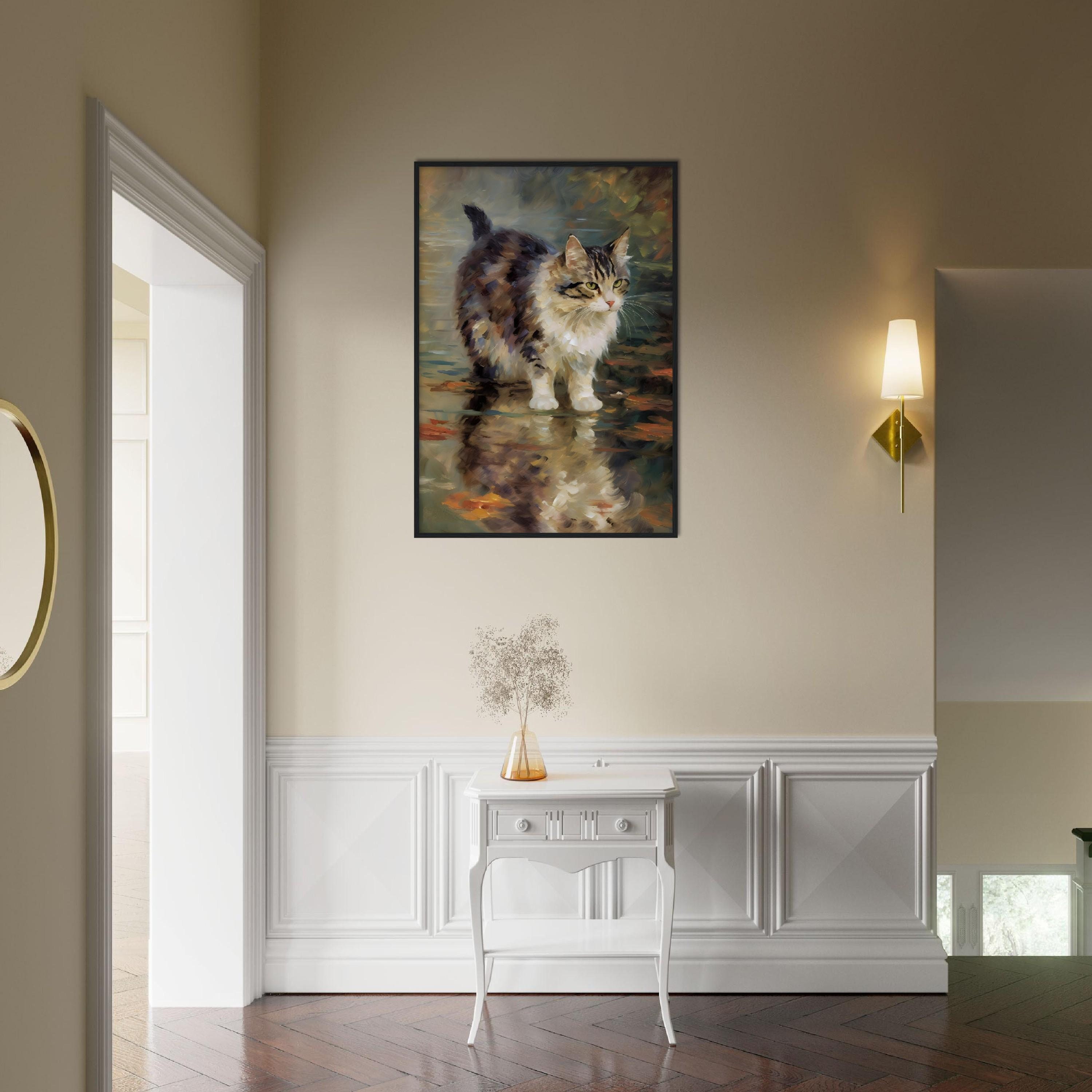 Monet Cat Pictures Floral Cat Art Cat Poster Monet - Etsy