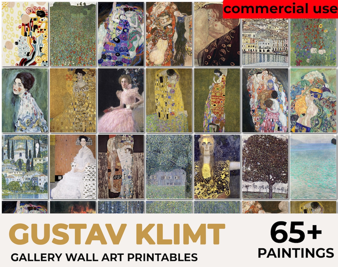 Gustav Klimt Poster, Gustav Klimt Art Print, Old Academia Nouveau ...