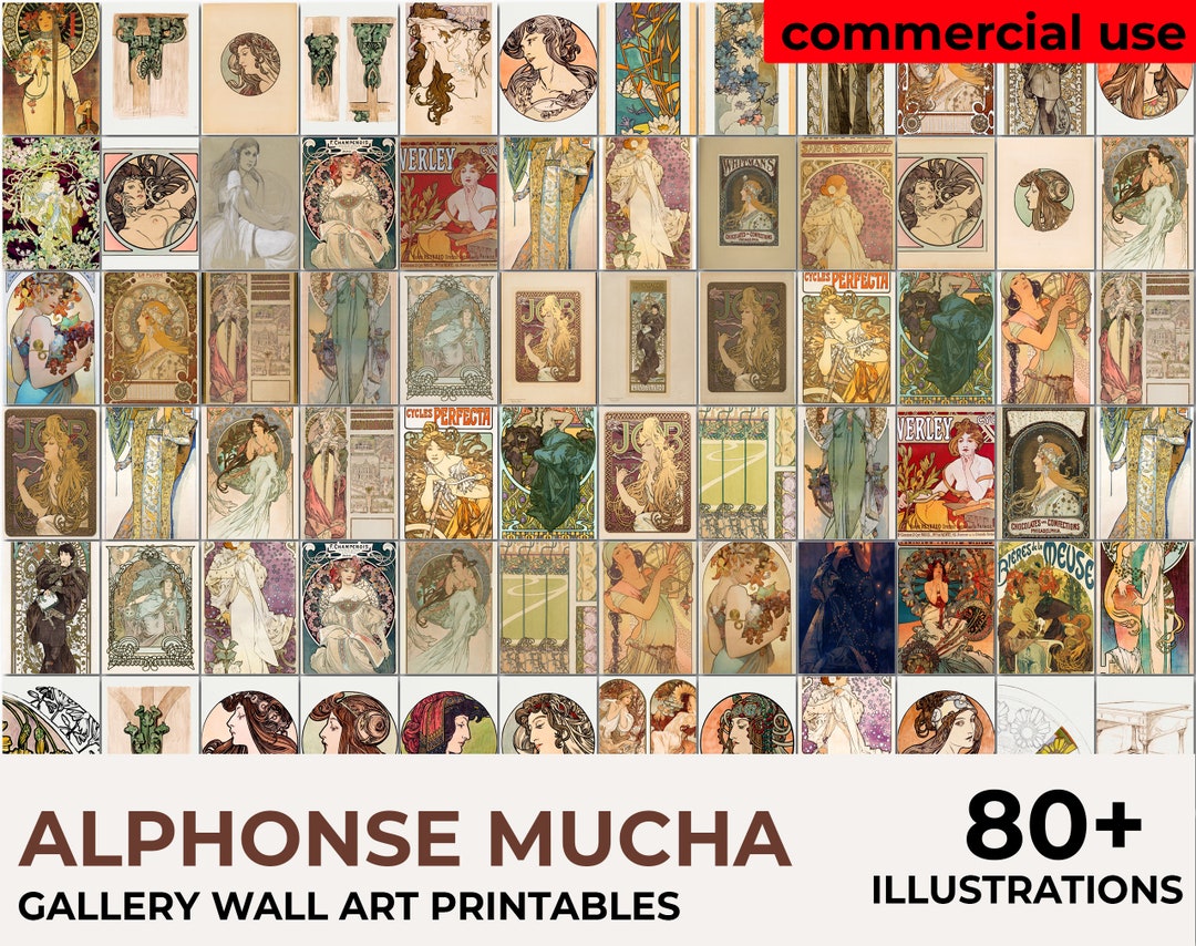 Alphonse Mucha Print, Mucha Poster, Art Nouveau Poster Print, Vintage ...