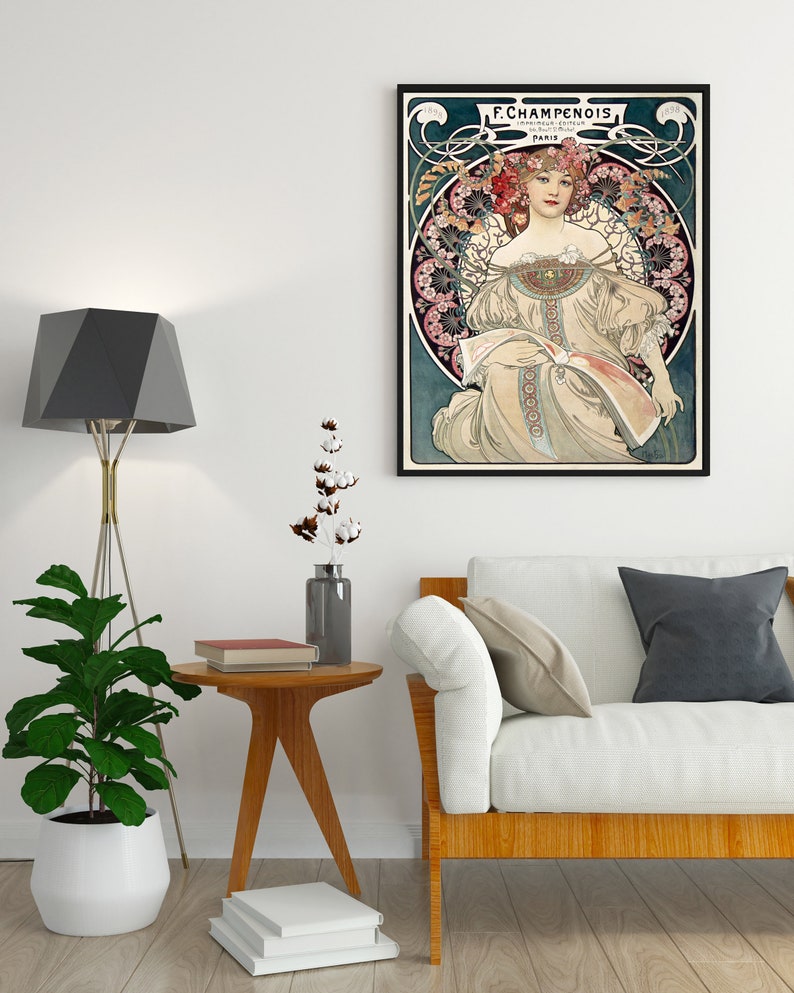 Alphonse Mucha Alphonse Mucha Print Alphonse Mucha Poster - Etsy