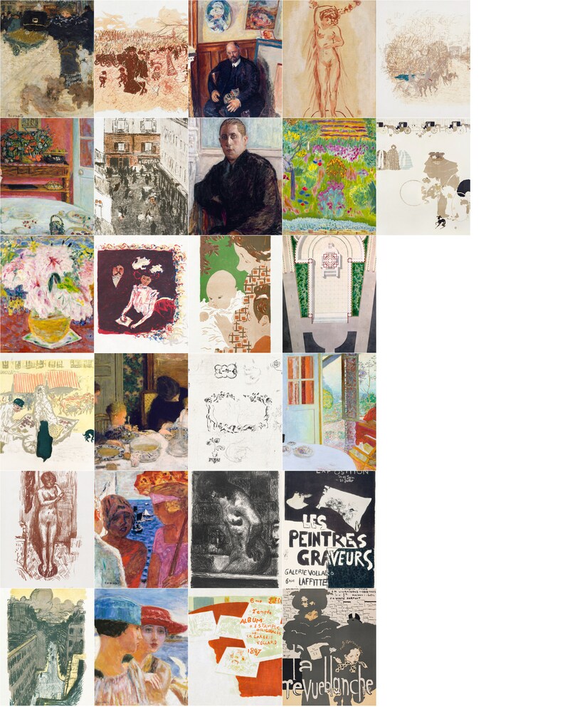 Pierre Bonnard Printable Wall Art Bundle Artworks Bonnard - Etsy