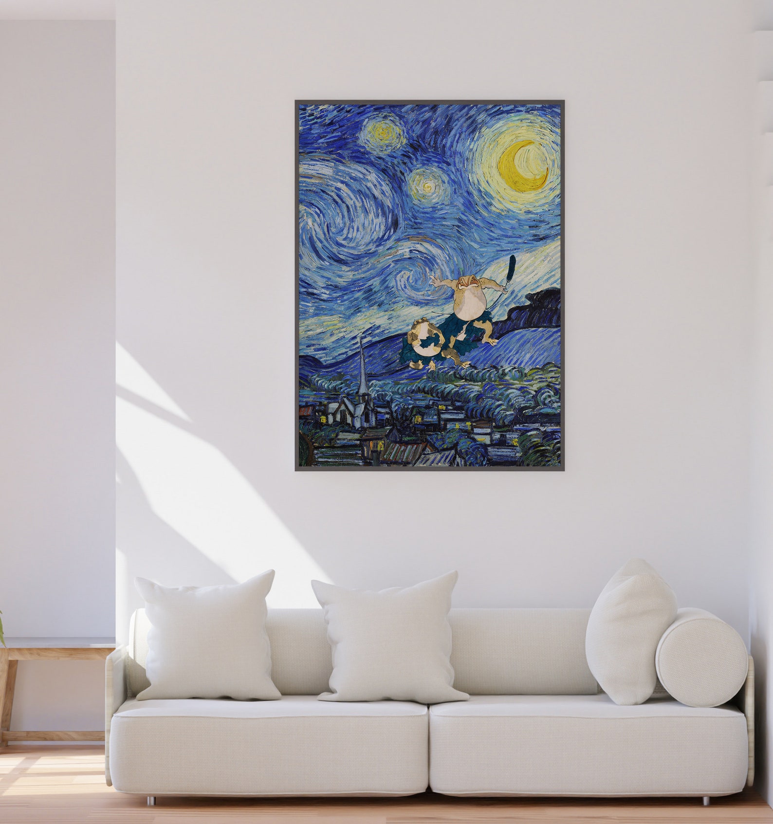 Van Gogh Frog Frog Print Japanese Frog Art Frog Painting - Etsy