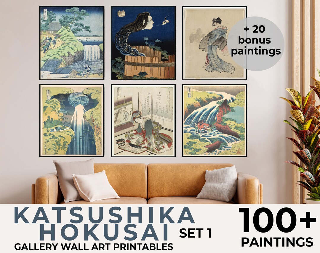 Katsushika Hokusai Printable Wall Art Bundle 100+ Artworks , Bundle ...