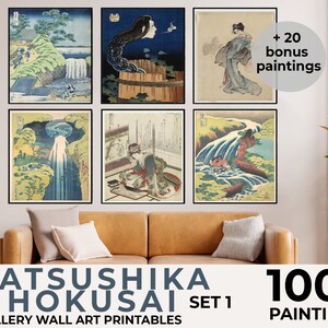 Katsushika Hokusai Printable Wall Art Bundle 100+ Artworks , Bundle ...