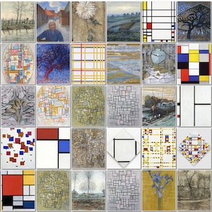 Pietr Mondrian Printable, Prietr Mondrian Print, Pietr Mondrian Digital ...