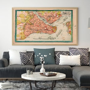 Turkish Art, Map of Istanbul, Ottoman, Ottoman Art, Ottoman Map ...