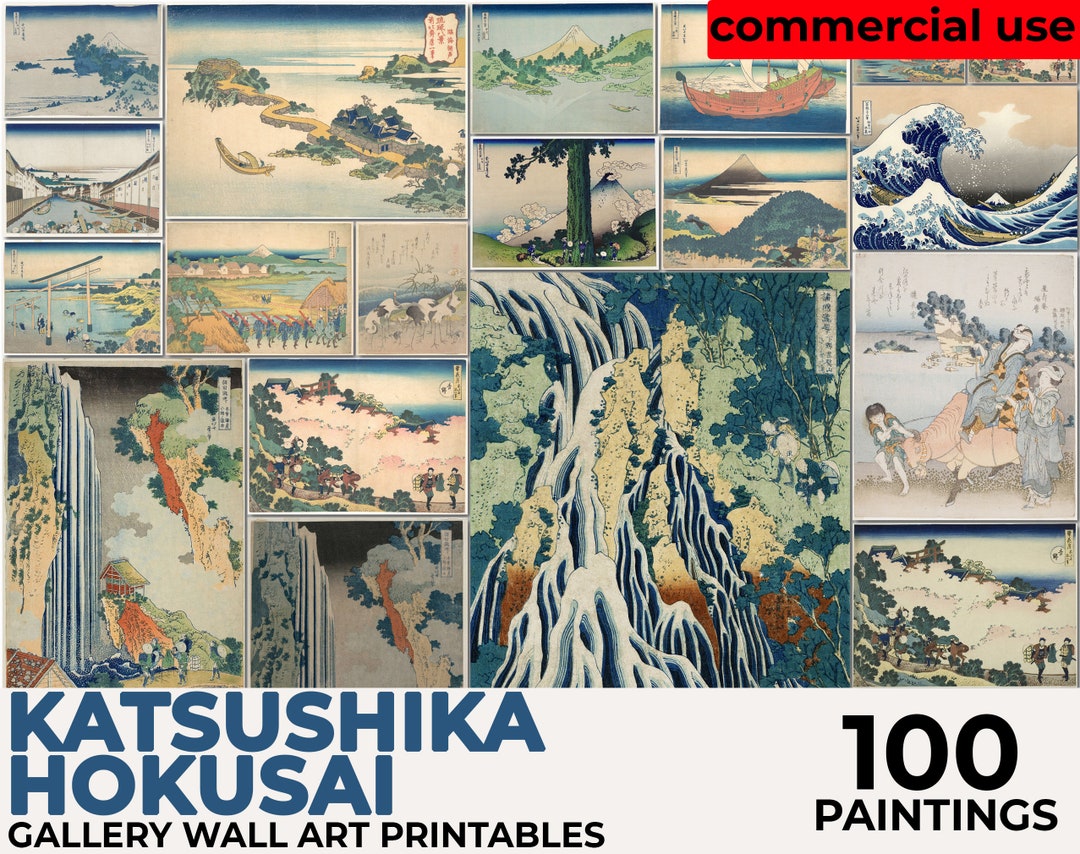 Katsushika Poster, Katsushika Hokusai, Oriental Printable, Hokusai ...