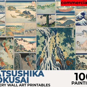 Katsushika Poster, Katsushika Hokusai, Oriental Printable, Hokusai ...