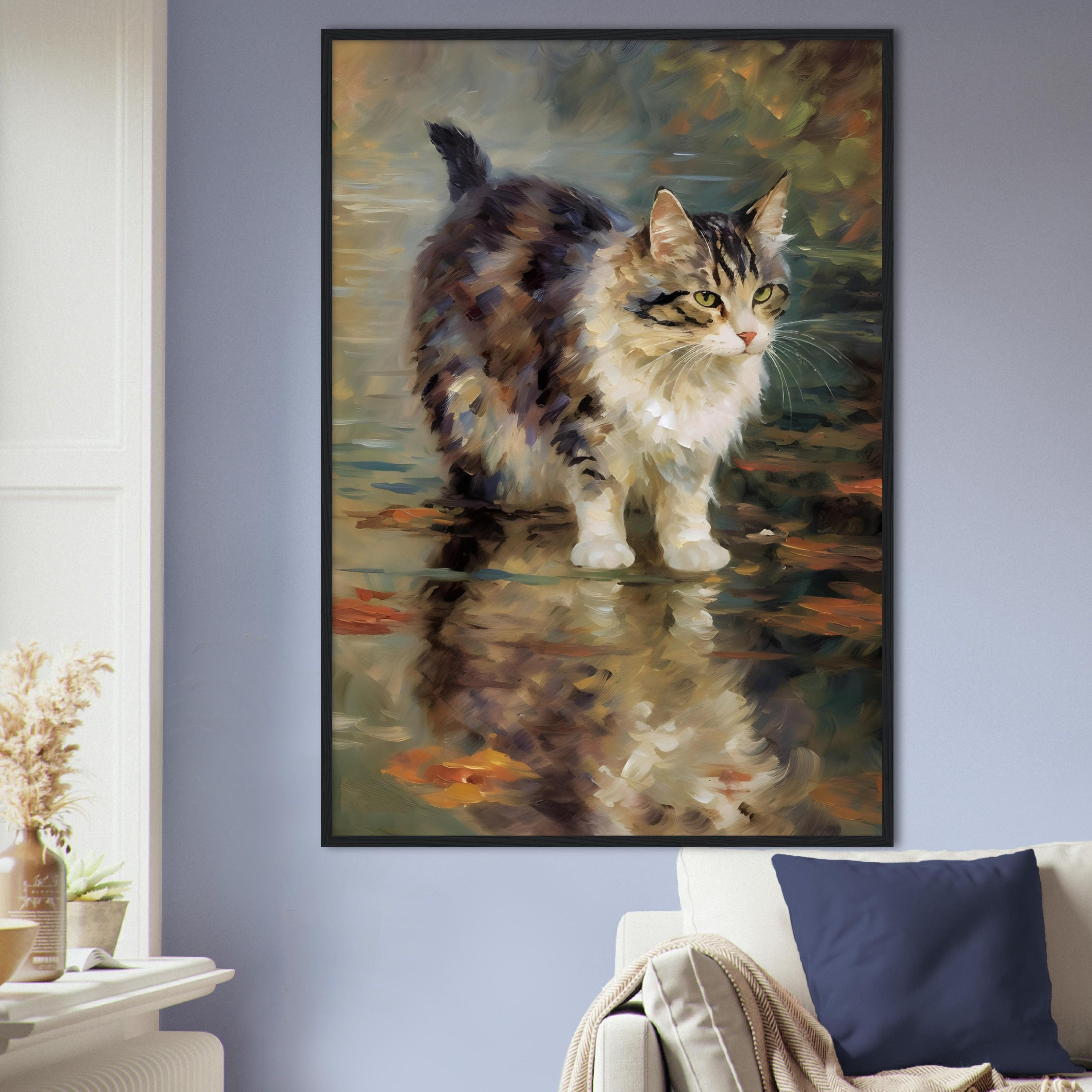 Monet Cat Pictures Floral Cat Art Cat Poster Monet - Etsy