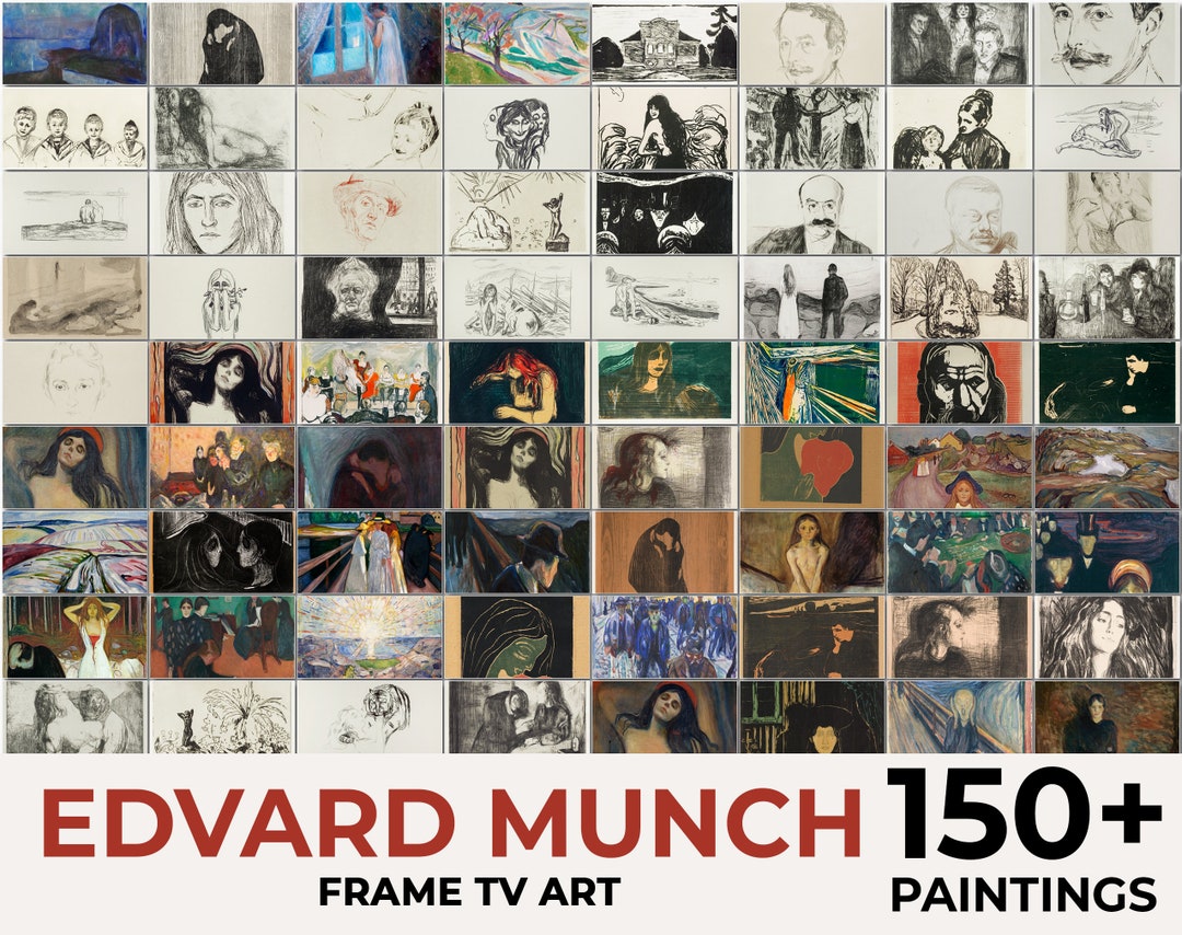 Edvard Munch Frame TV Art 150+ Complete Bundle, Tv Frame Set, Tv Frame ...