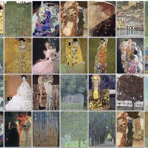 Alphonse Mucha Print, Gustav Klimt Art, Art Nouveau Bundle, Poster ...