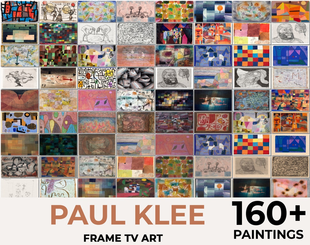 Paul Klee Frame TV Art Complete Bundle, Tv Frame Set, Tv Frame Art ...