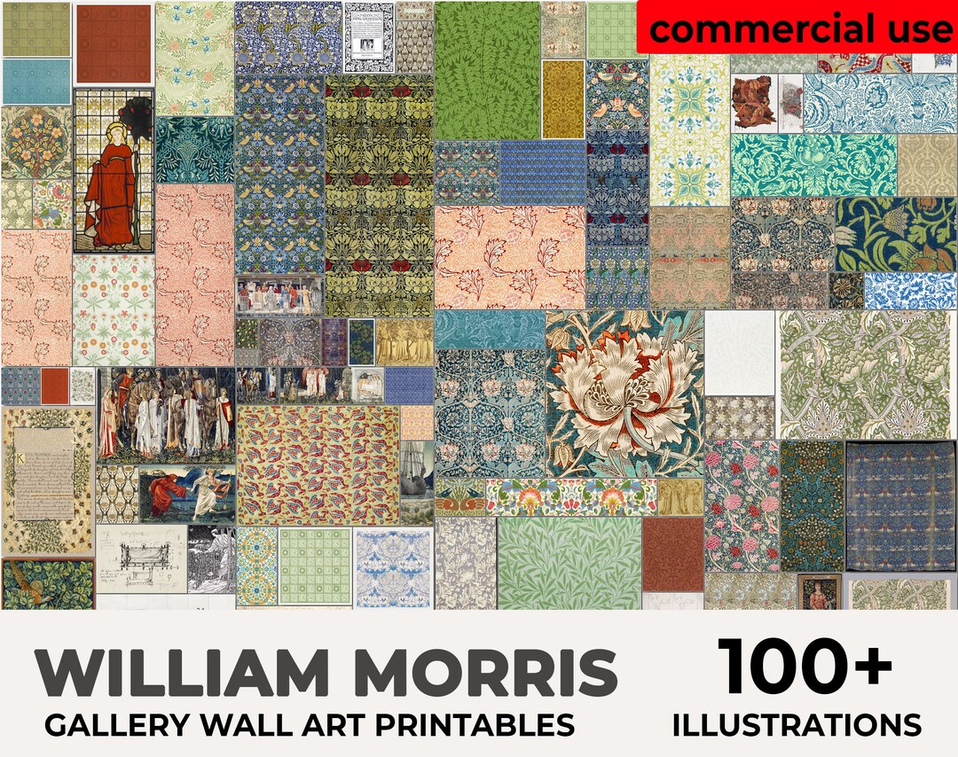 William Morris Print, William Morris Art, Art Nouveau Bundle, Poster ...