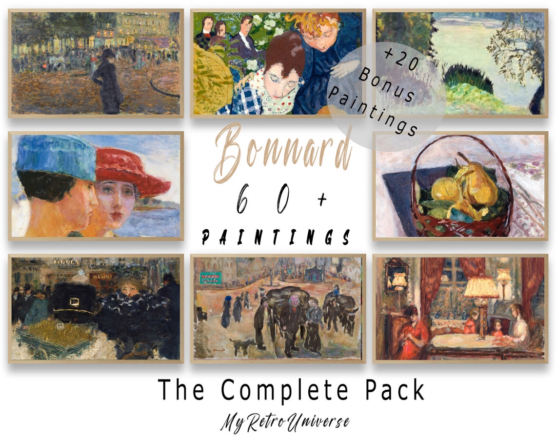 Pierre Bonnard Frame TV Art Complete Bundle Tv Frame Set Tv - Etsy