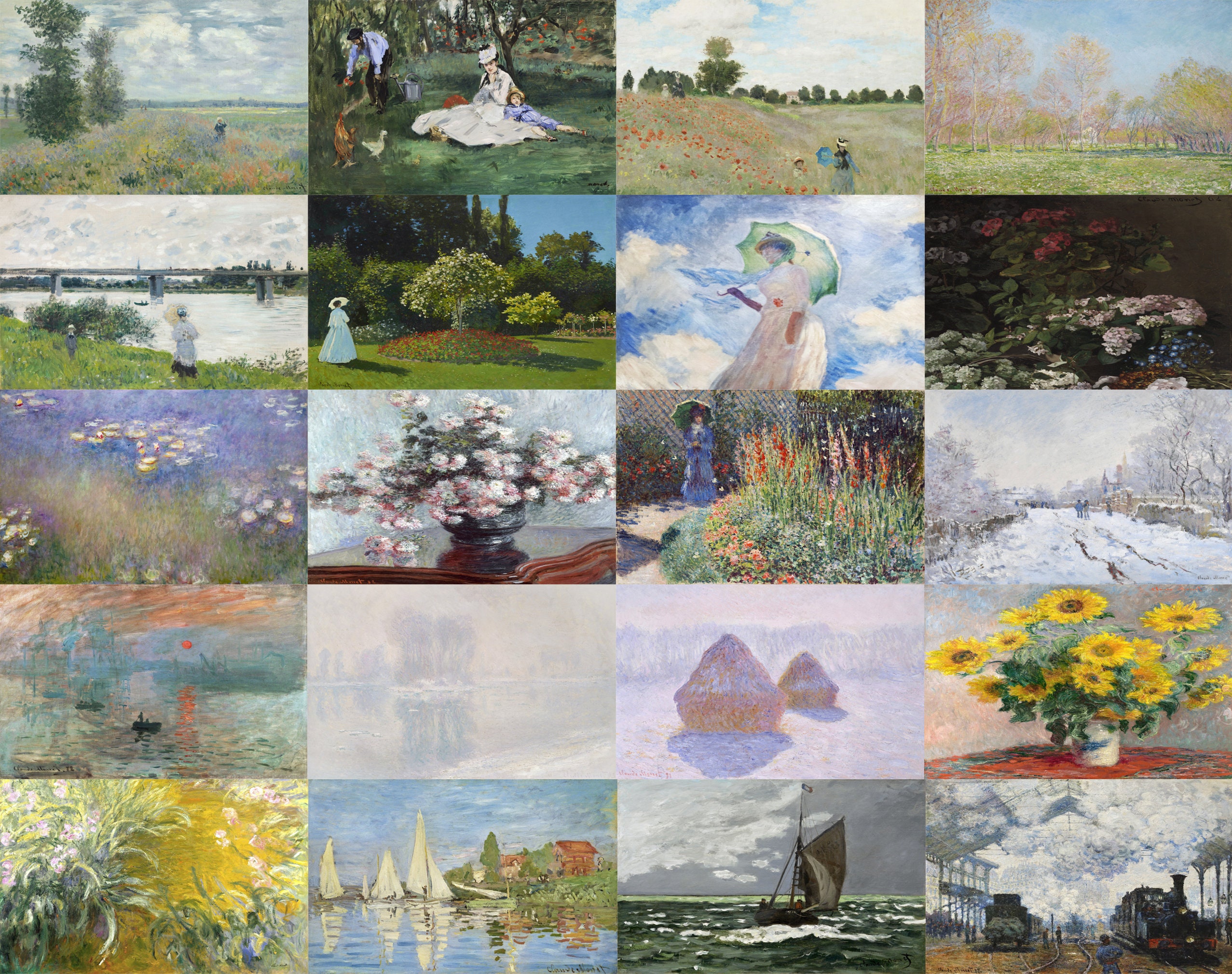 Frame TV Art 160 PACK Monet Monet Complete Bundle Tv Frame - Etsy