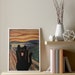 Cat Poster Set of 6, Edvard Munch Cat Print, Van Gogh Cat Starry Night ...