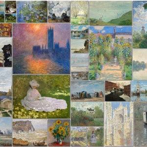 Art Bundle Deal, Art Bundle Sale, Best Art Print Bundle, Claude Monet ...