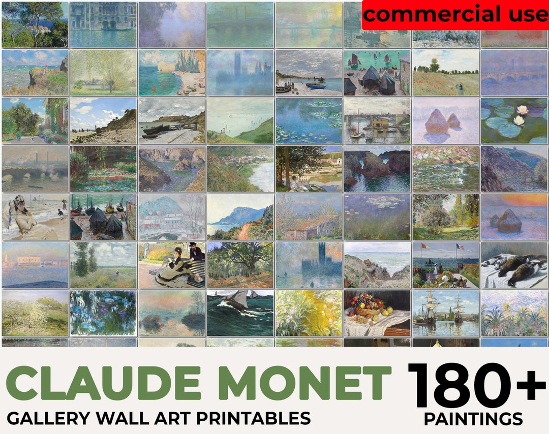 Vintage Monet Poster Mega Bundle 180 Claude Monet Prints - Etsy