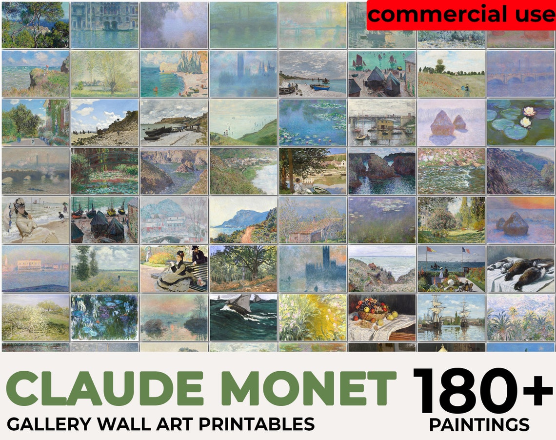 Vintage Monet Poster Mega Bundle 180 Claude Monet Prints - Etsy