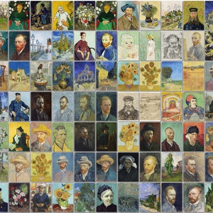 Van Gogh Poster, Mega Bundle, Van Gogh Wall Art Print, Starry Night ...