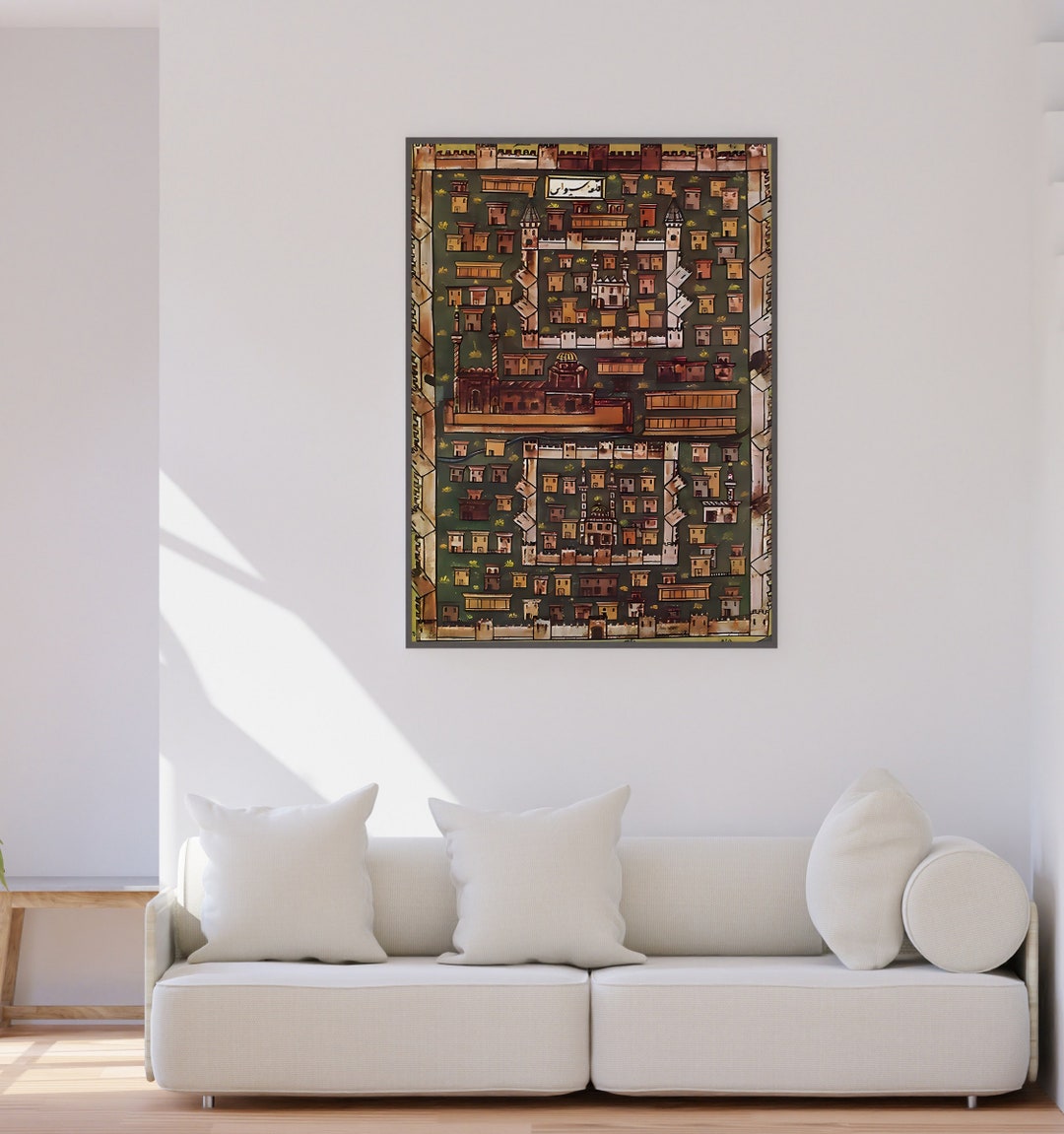 Turkish Art Print, Ottoman Art, Matrakci Nasuh, Ottoman Print, Ottoman ...