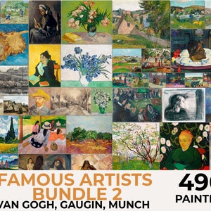 Art Bundle Deal, Art Bundle Sale, Best Art Print Bundle, Van Gogh ...