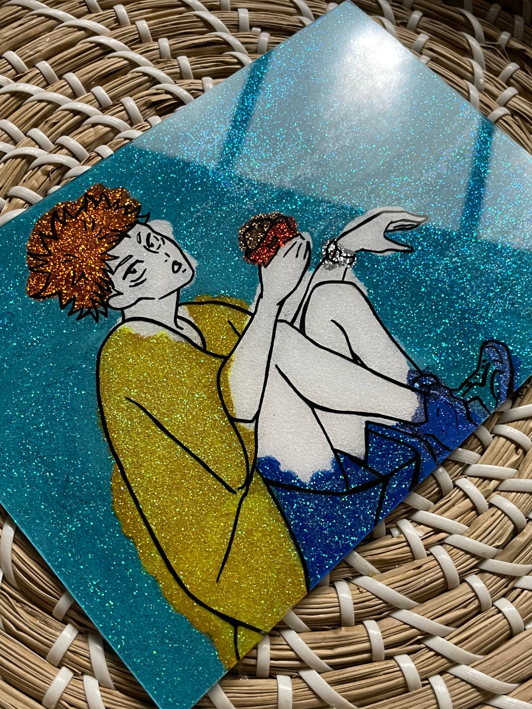 Jujutsu Kaisen Glass Painting yuji Itadori - Etsy