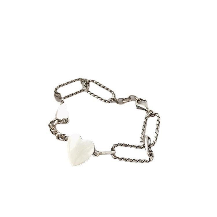 925 Sterling Silver Heart Bracelet Adjustable Giftbag Pouch - Etsy