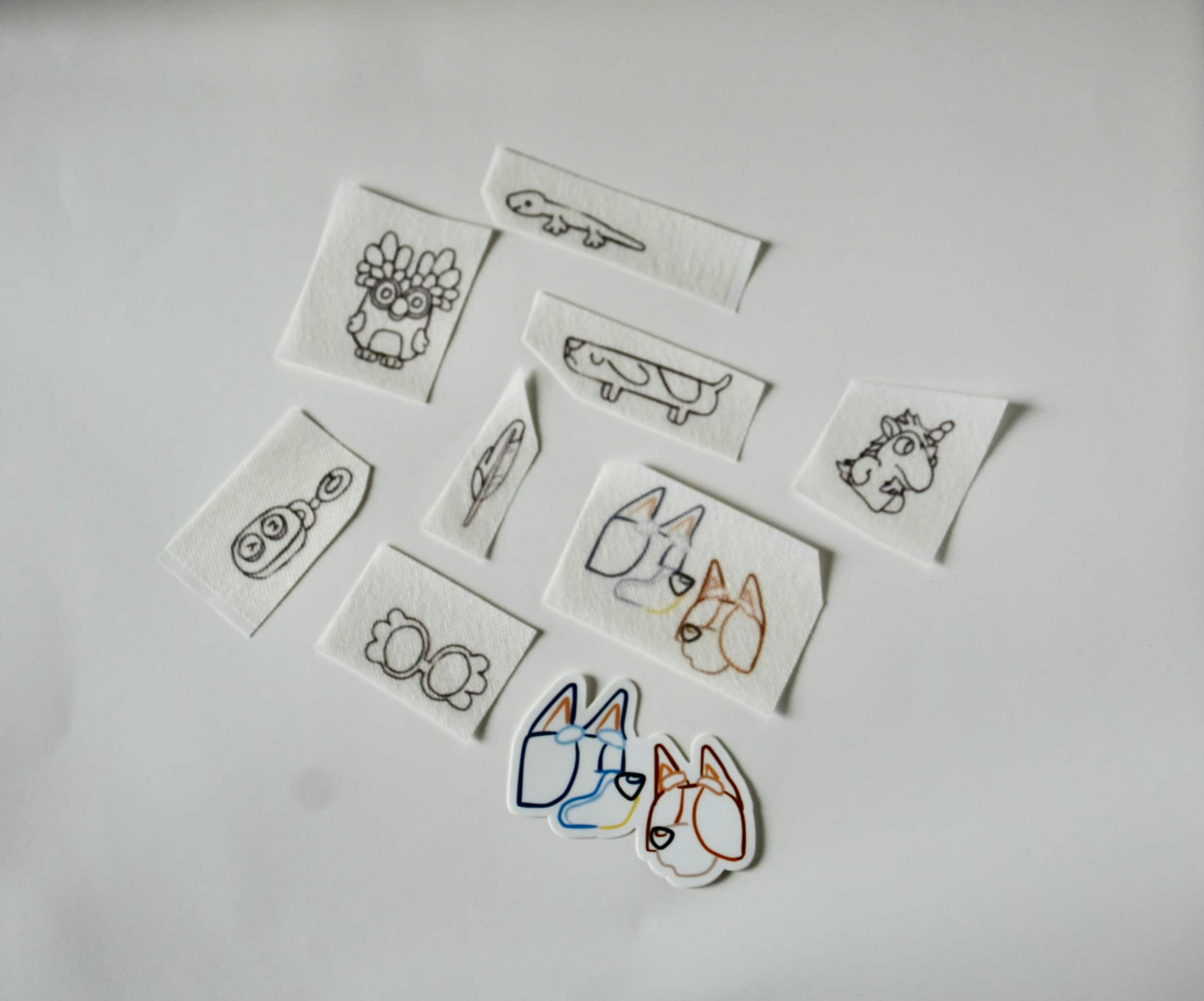 Bluey Stick and Stitch 8 Pack - Embroidery, Handmade, Bluey, Bingo ...