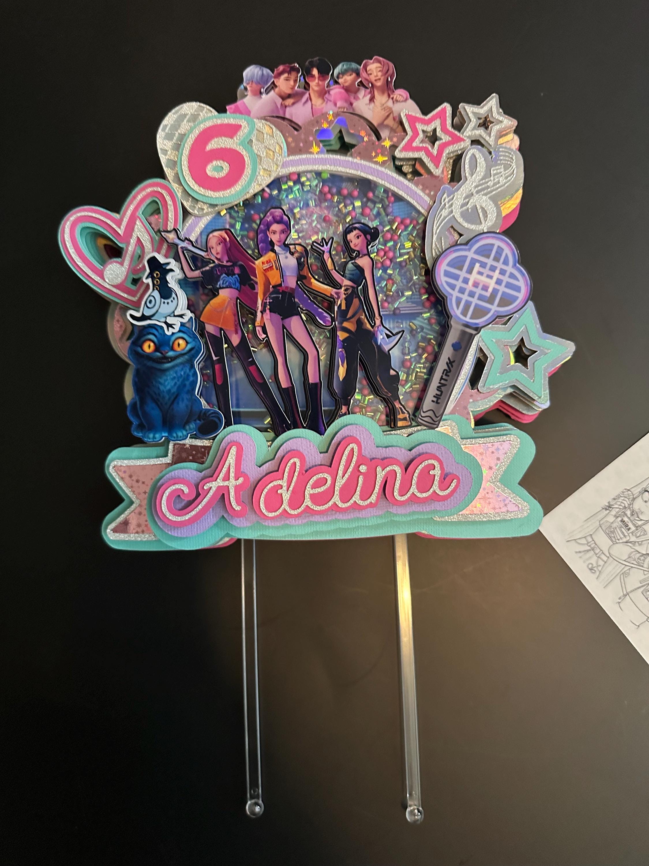 K-POP Theme Cake Topper - Etsy