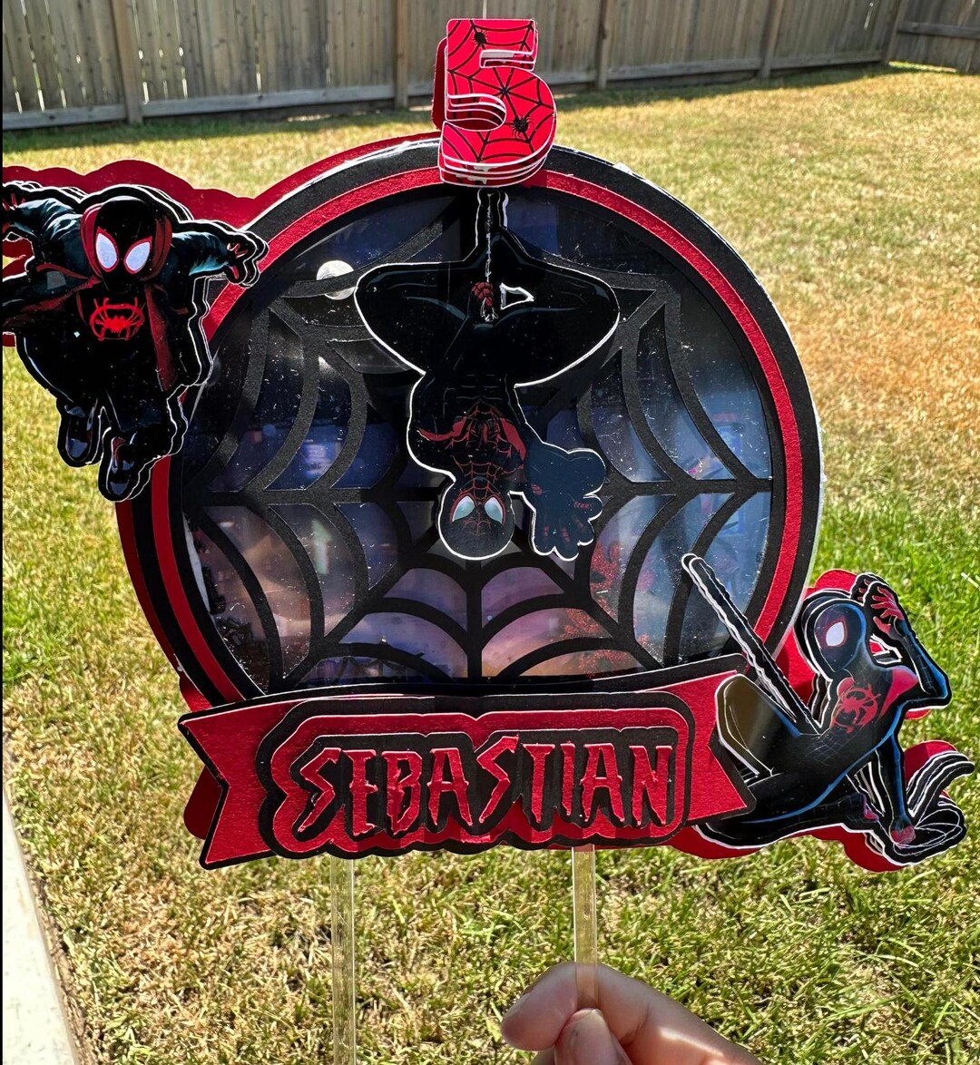 Spiderman Shaker Cake Topper - Etsy