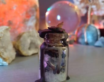 Calm Anxiety Spell Jar // Protection Jar Necklace // Pentacle Spell ...