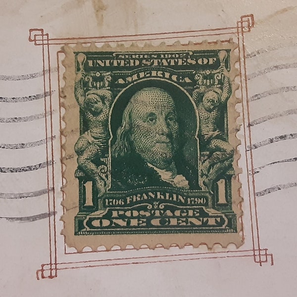 Franklin 2 Cent Stamp - Etsy