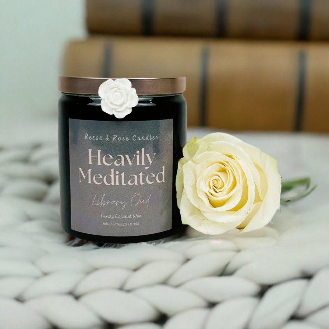Library Oud "heavily Meditated" Coconut Wax Candle - Etsy