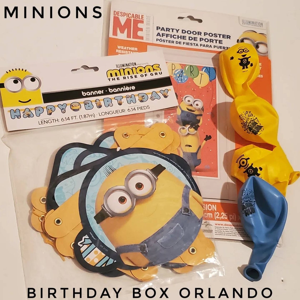 Minion Birthday Box - Etsy