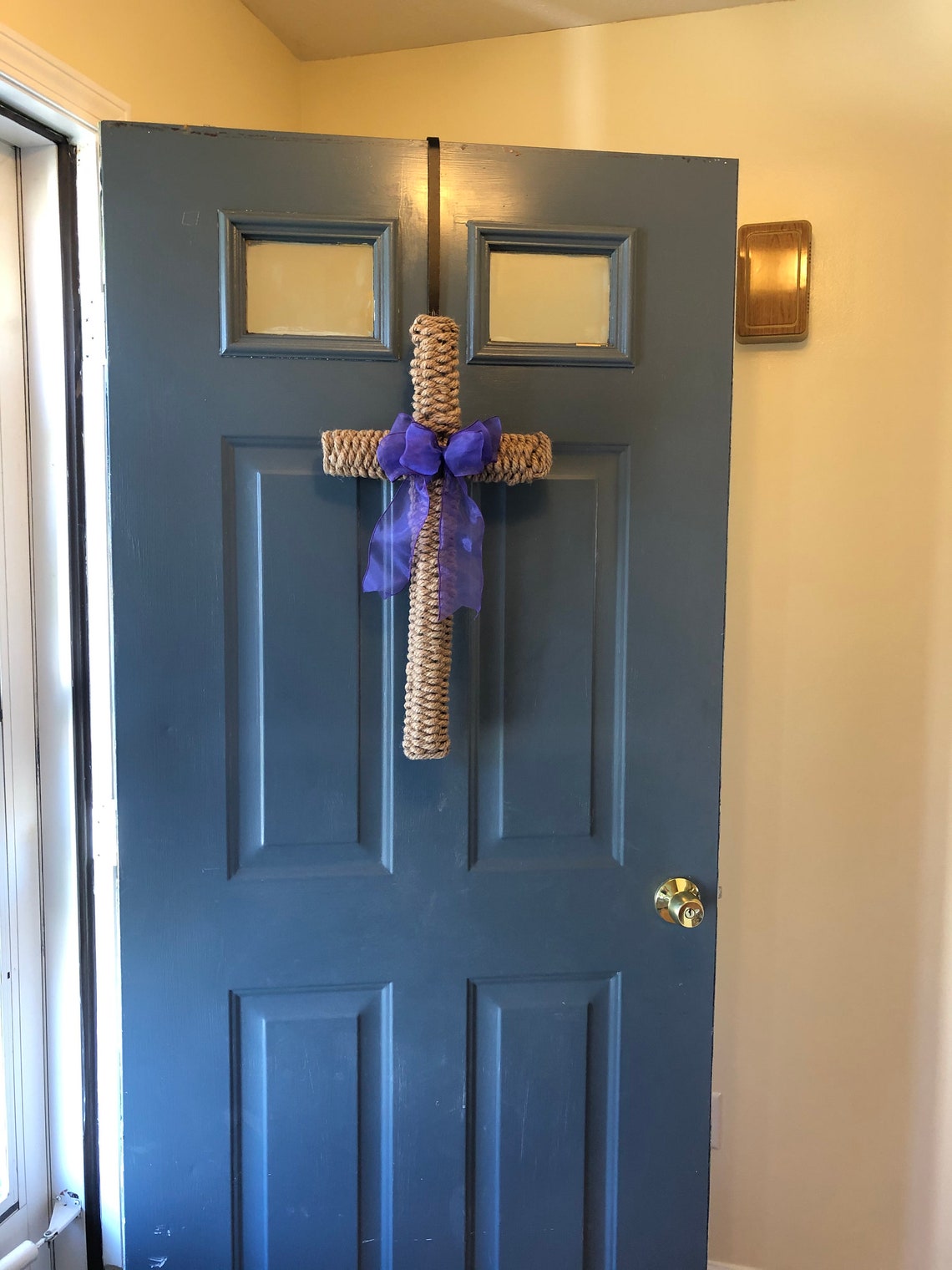 Rope Cross Easter Cross Cross Shaped Wreath Cross Wreath - Etsy