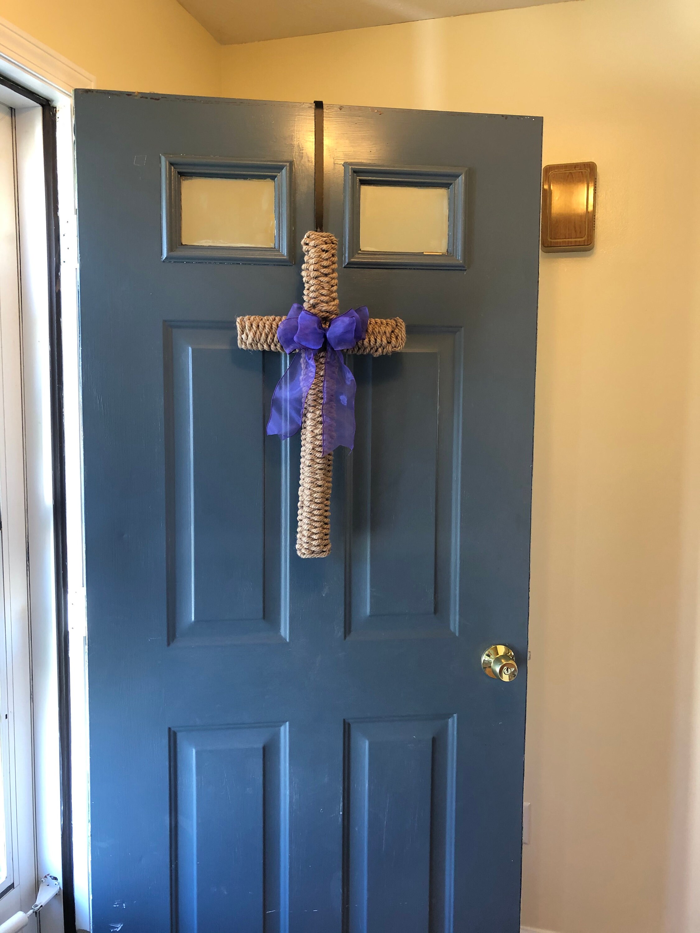 Rope Cross Easter Cross Cross Shaped Wreath Cross Wreath - Etsy