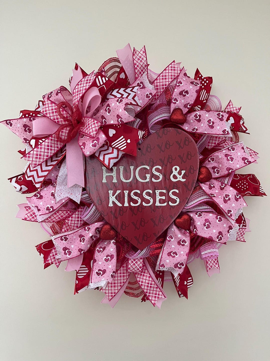 Valentine's Wreath, Valentine's Day Wreath, Valentines Wreath, Deco ...