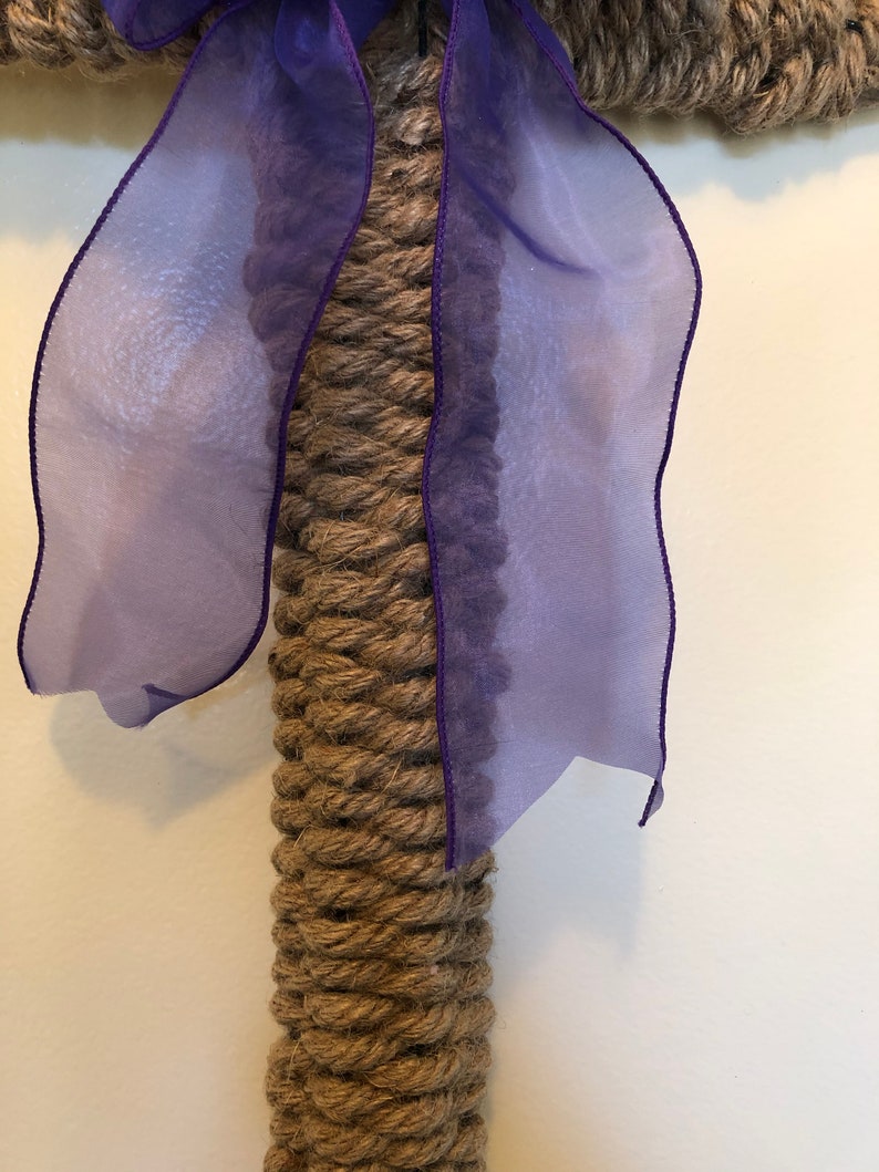 Rope Cross Easter Cross Cross Shaped Wreath Cross Wreath - Etsy