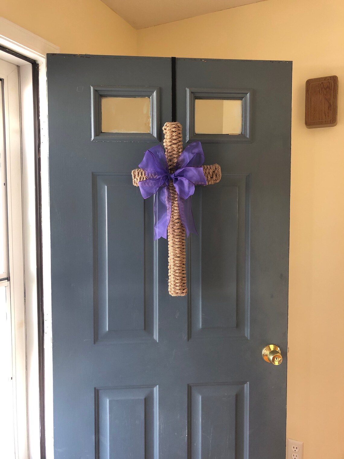 Rope Cross Easter Cross Cross Shaped Wreath Cross Wreath - Etsy