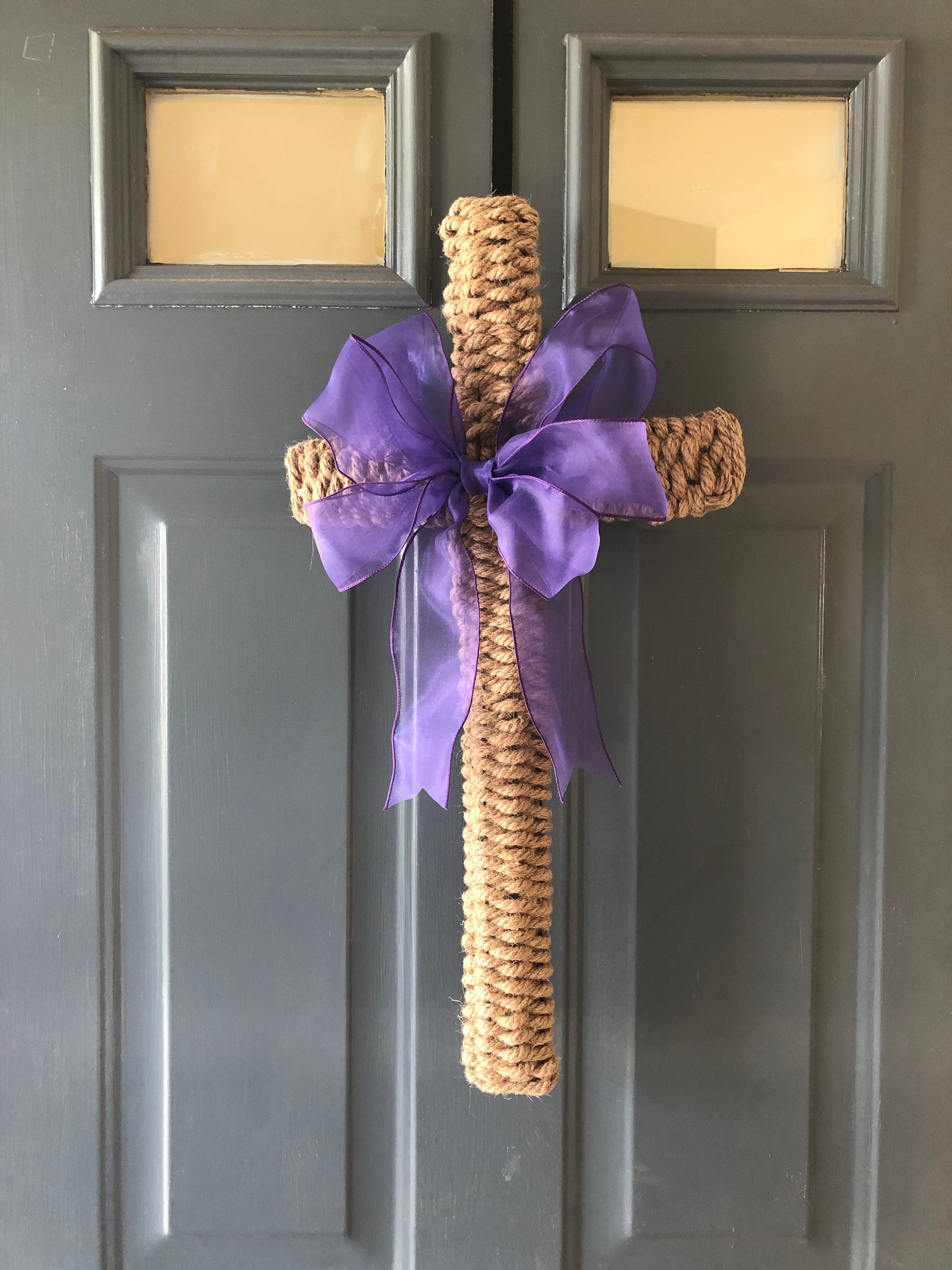 Rope Cross Easter Cross Cross Shaped Wreath Cross Wreath - Etsy