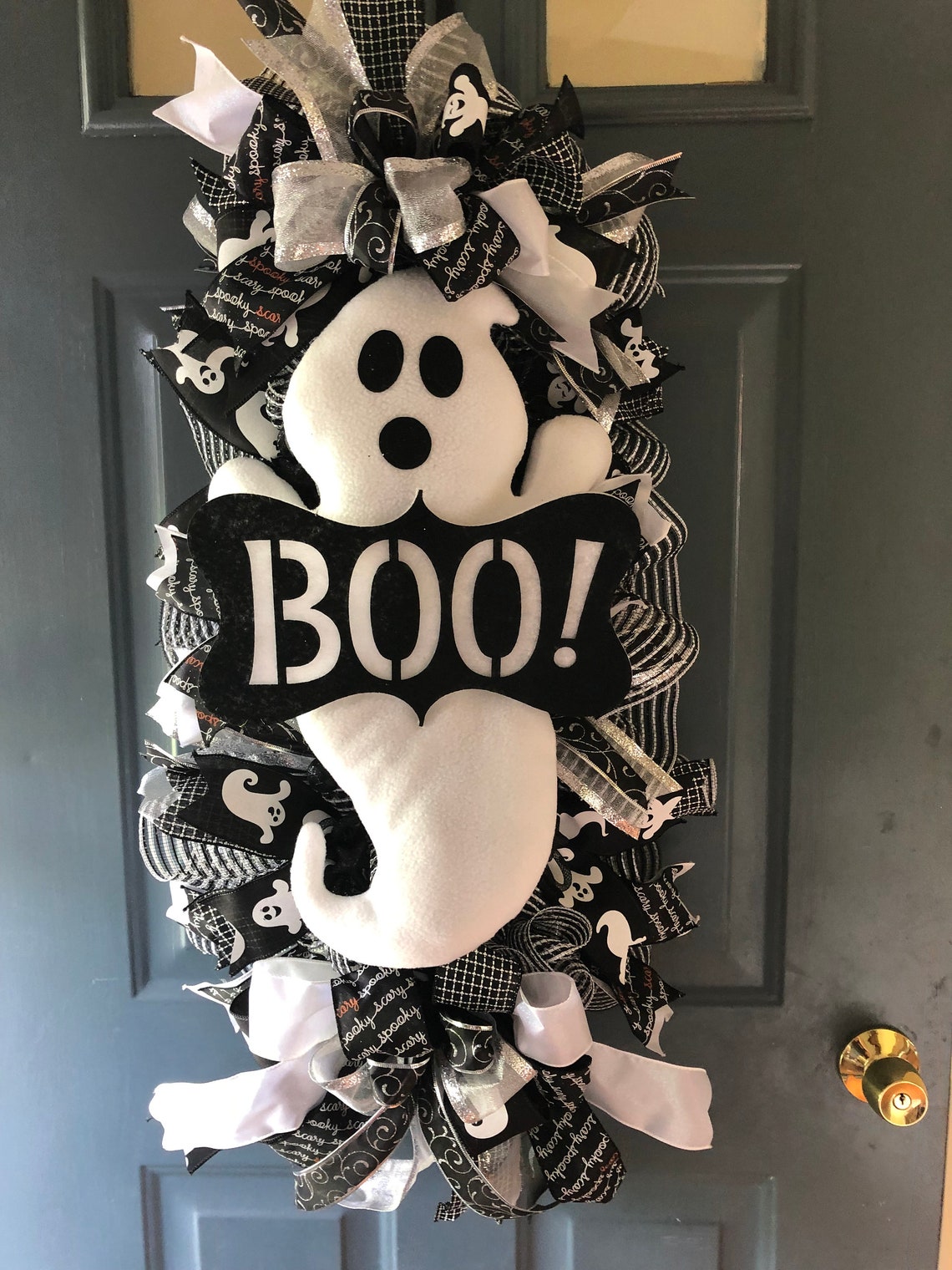 Large Ghost Swag Large Halloween Ghost Swag Large Halloween - Etsy