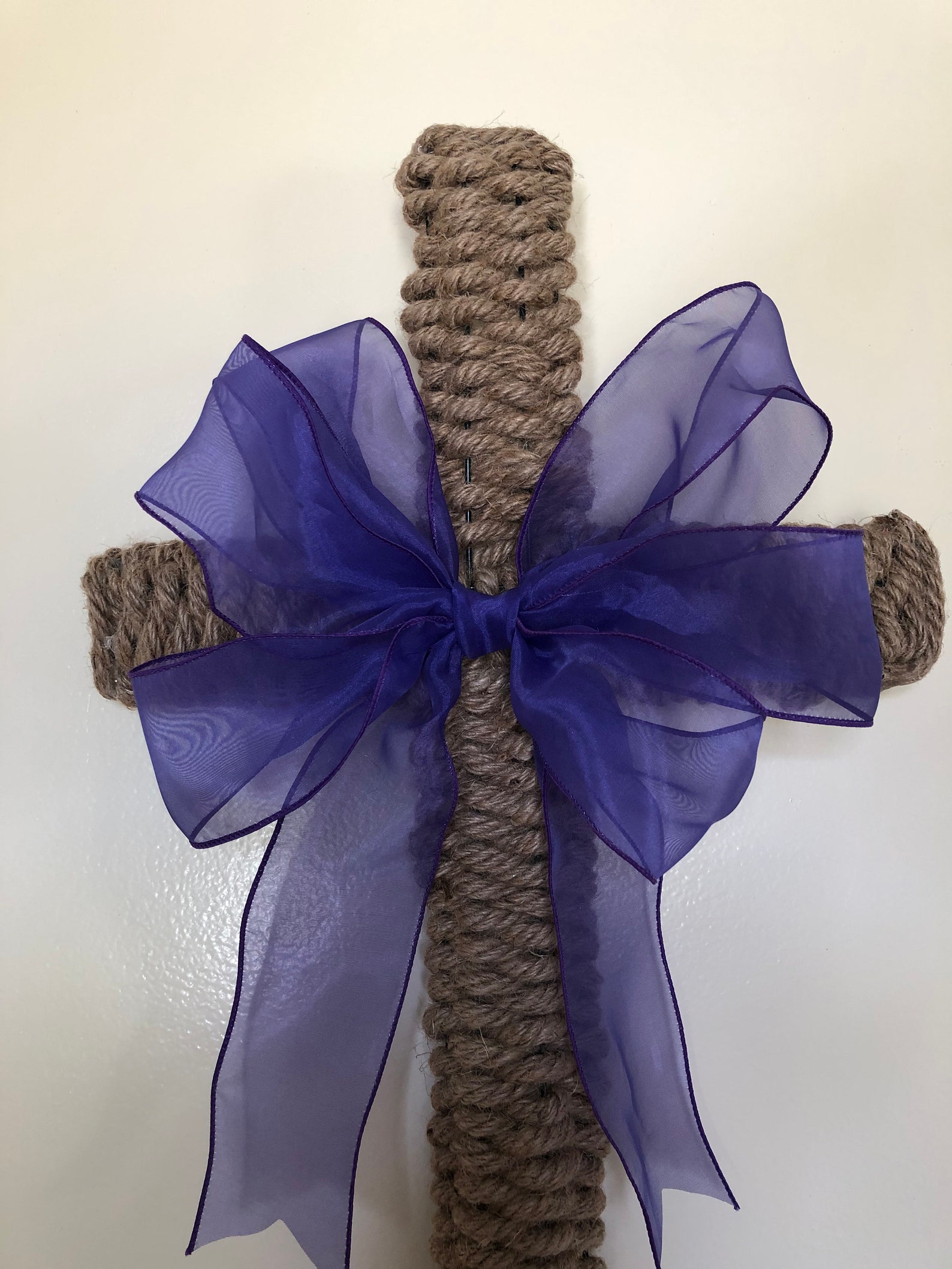 Rope Cross Easter Cross Cross Shaped Wreath Cross Wreath - Etsy