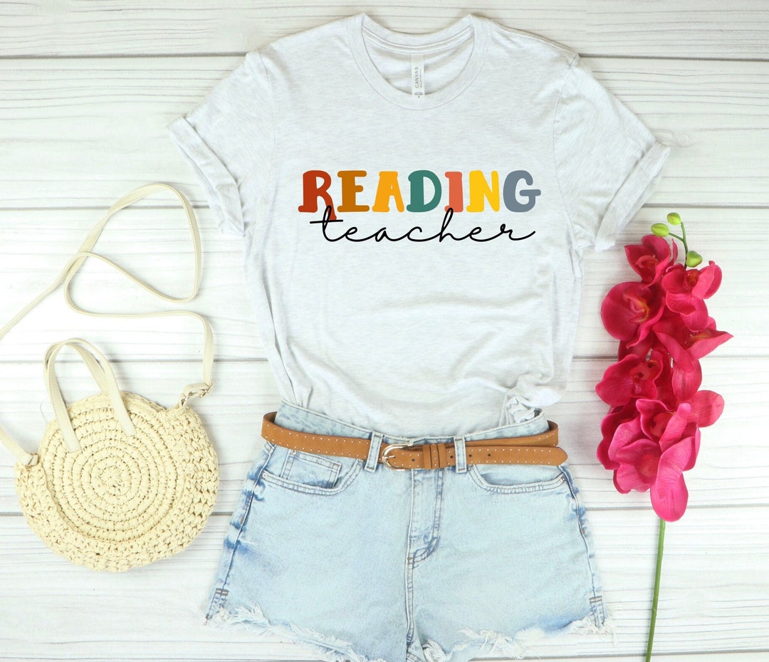 Reading Teacher Shirts, Reading Teacher Gifts Beginning of School, Fall ...