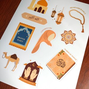 Islamic Sticker Sheets Muslim Sticker Sheets Laptop Stickers Planner ...