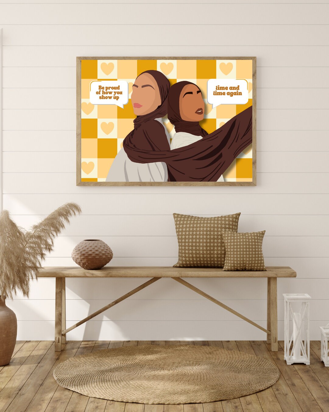 Muslim Girl Poster Art | Muslim Woman Art | Poster Art | Home Decor ...