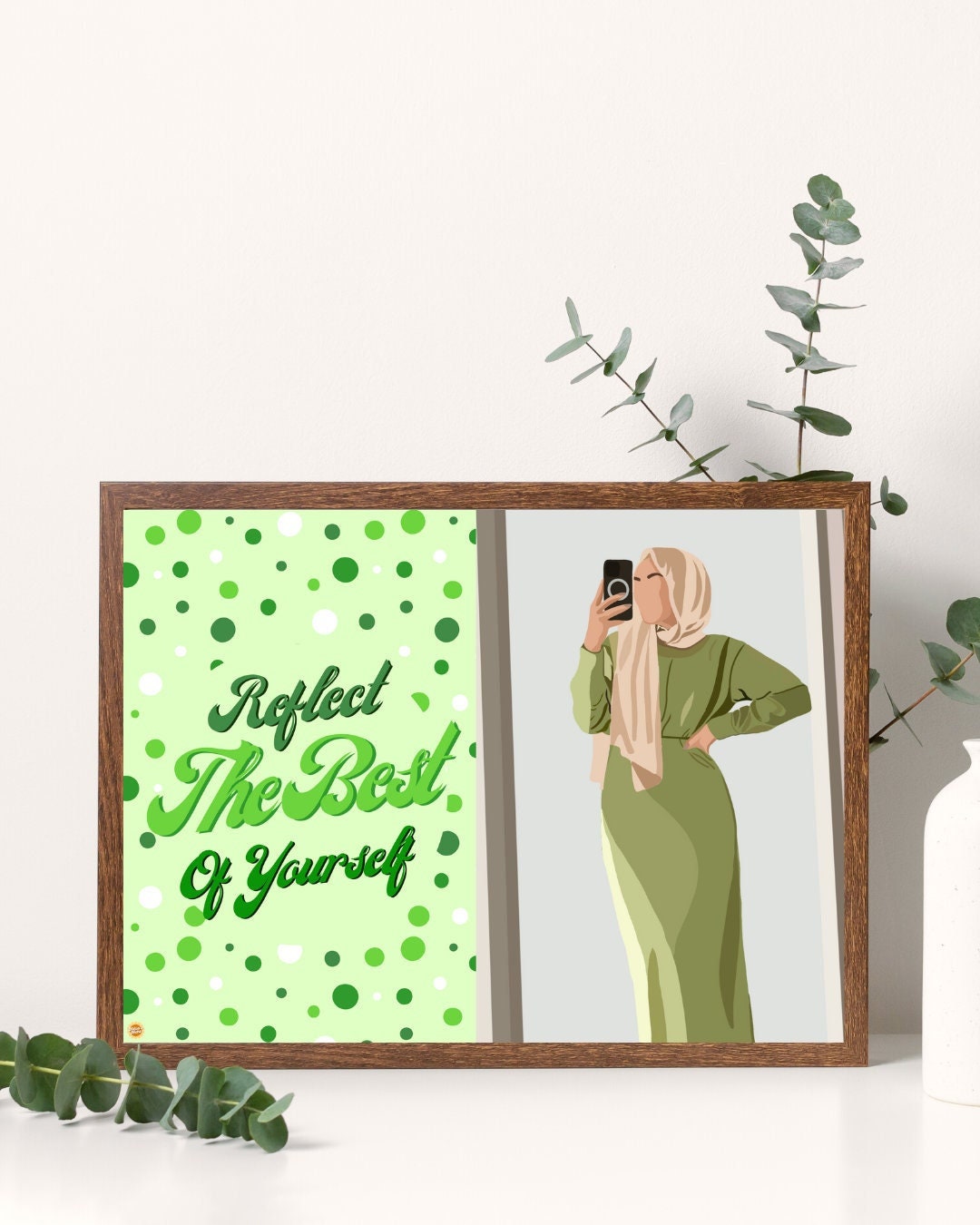 Muslim Girl Poster Art Muslim Woman Art Poster Art Home Decor Gifts ...